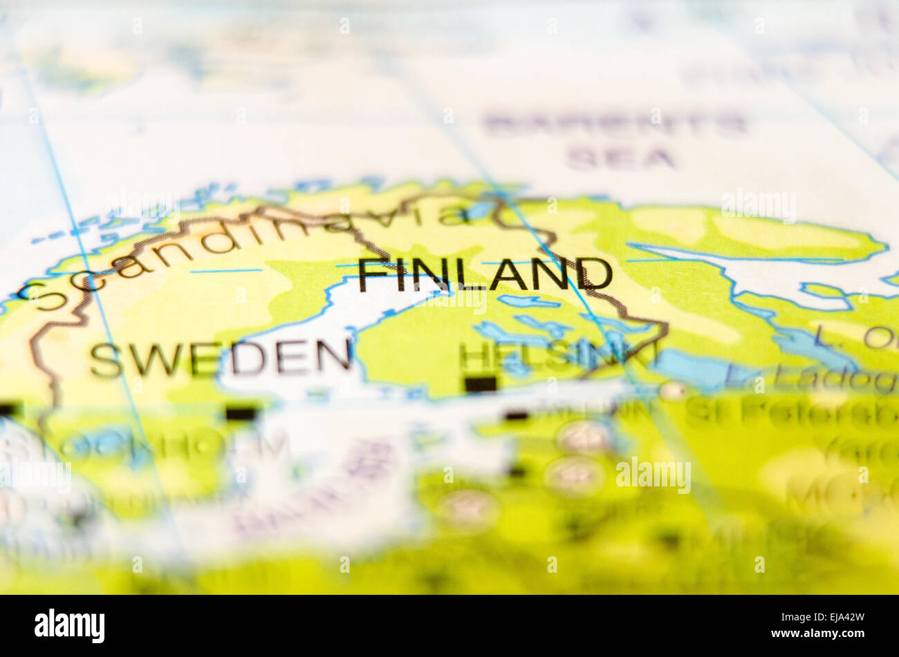 finland country on map Stock Photo - Alamy