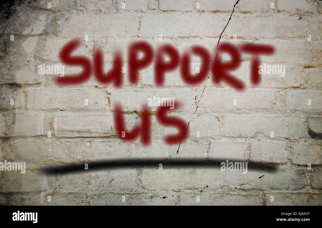 Support Us Concept Stock Photo - Alamy