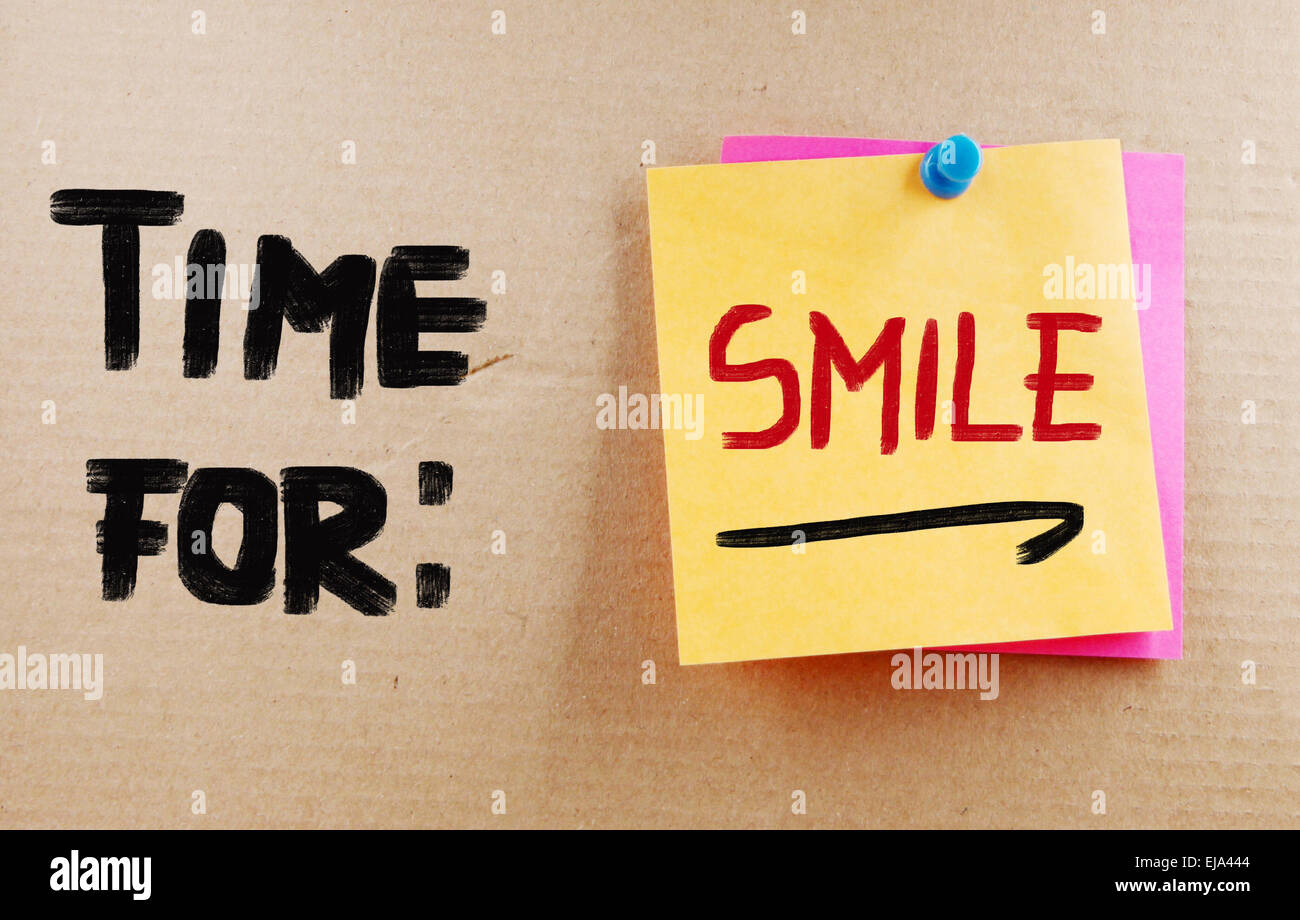 Time For Smile Concept Stock Photo - Alamy