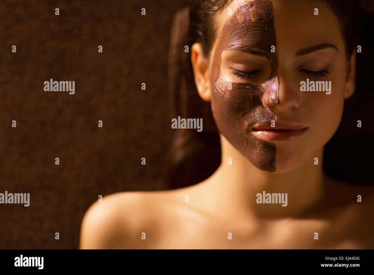 Woman body chocolate mask hi-res stock photography and images - Alamy