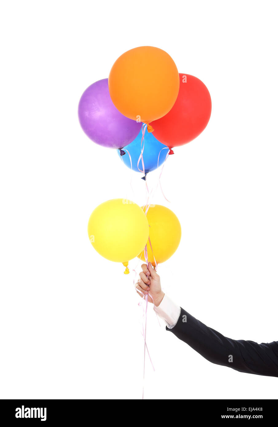 Business hand colorful balloons isolated hi-res stock photography and ...