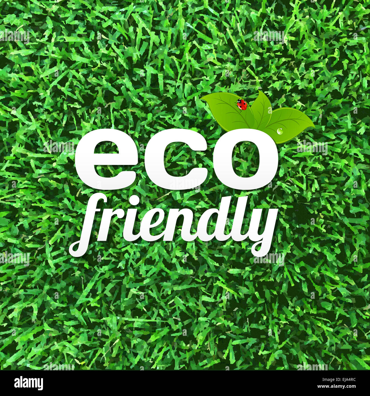 Eco Friendly Poster Stock Photo - Alamy
