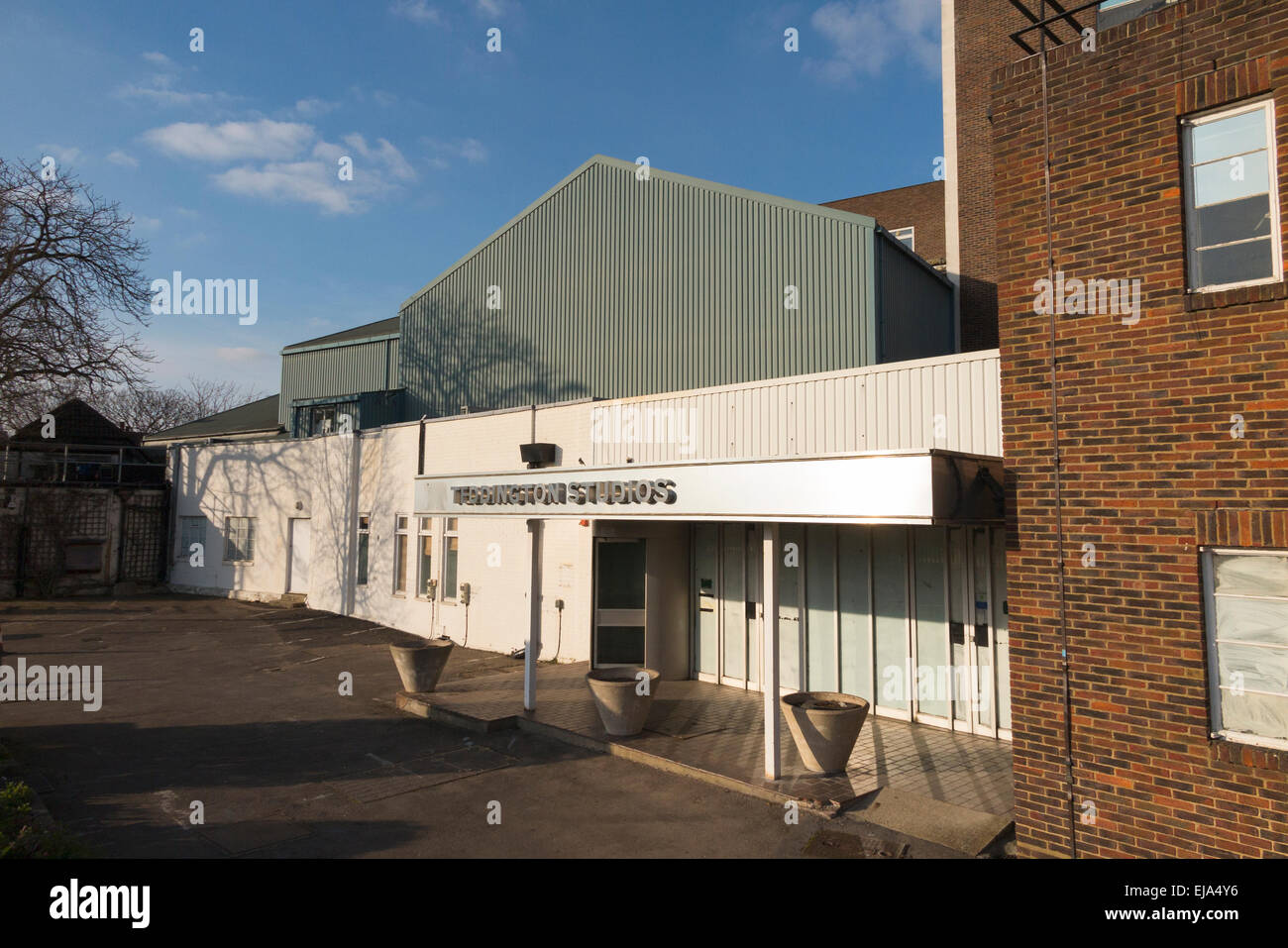 Exterior / outside the former Thames Television and Pinewood studios at ...