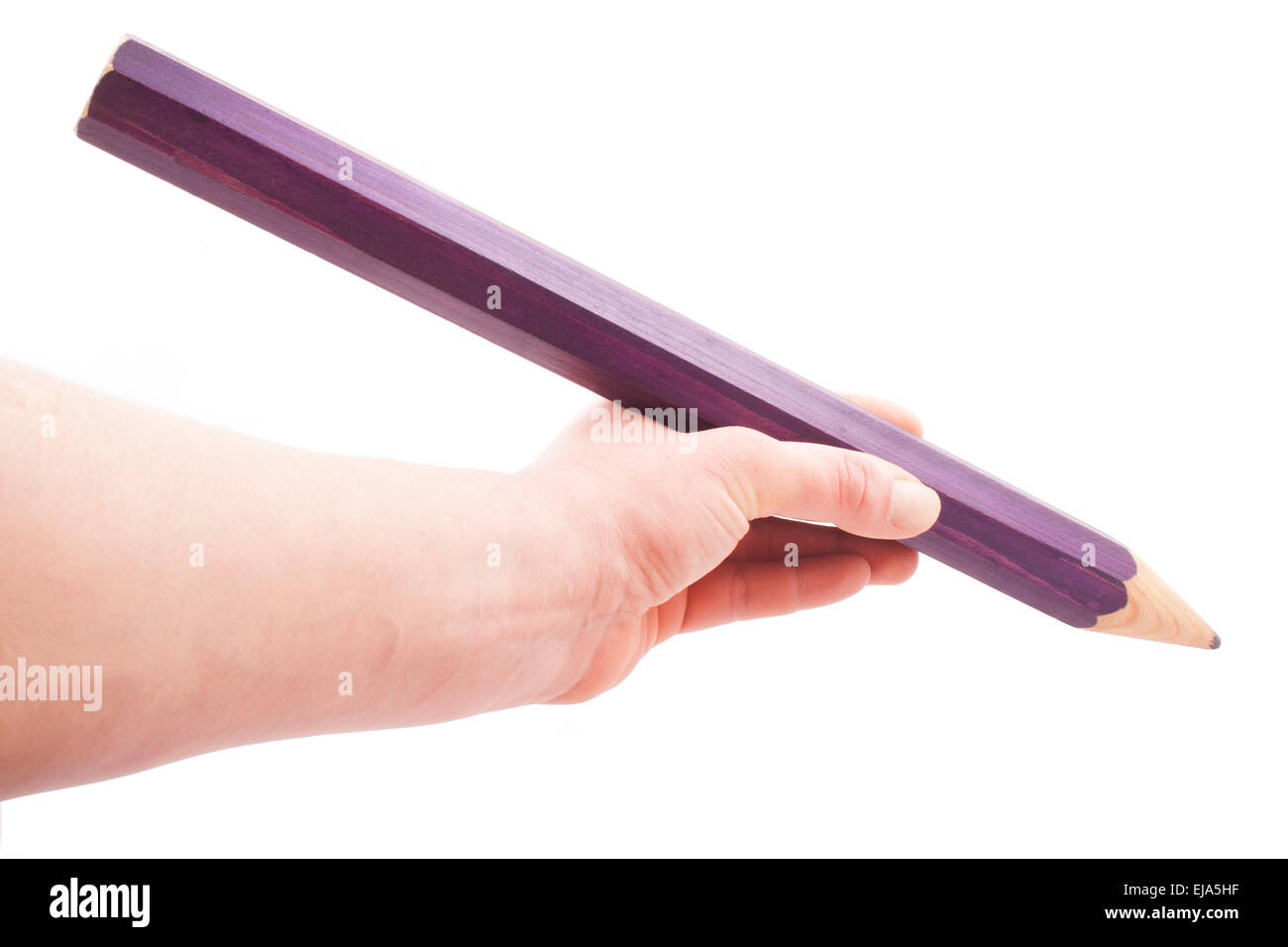 Large vote pencil isolated on a white background Stock Photo - Alamy