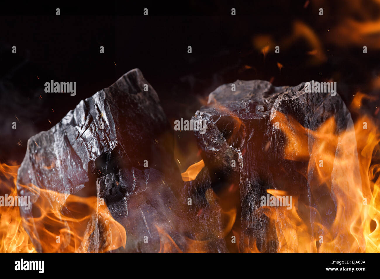 Fire coal closeup hi-res stock photography and images - Alamy