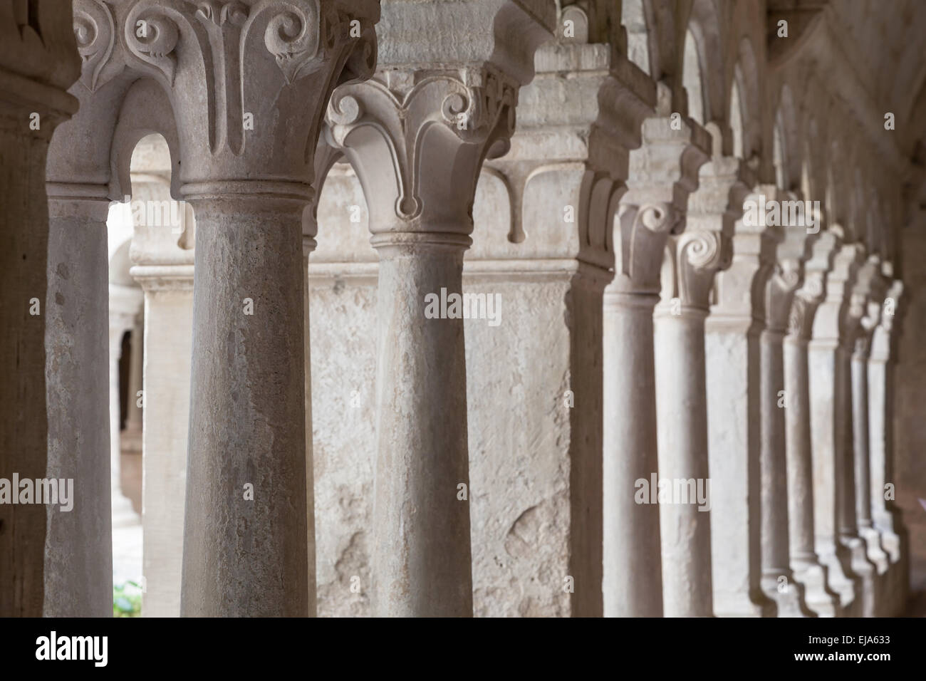 Old Abbey Galley Stock Photo - Alamy