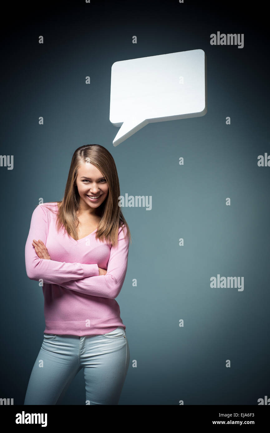 Smiling girl bubbles hi-res stock photography and images - Alamy