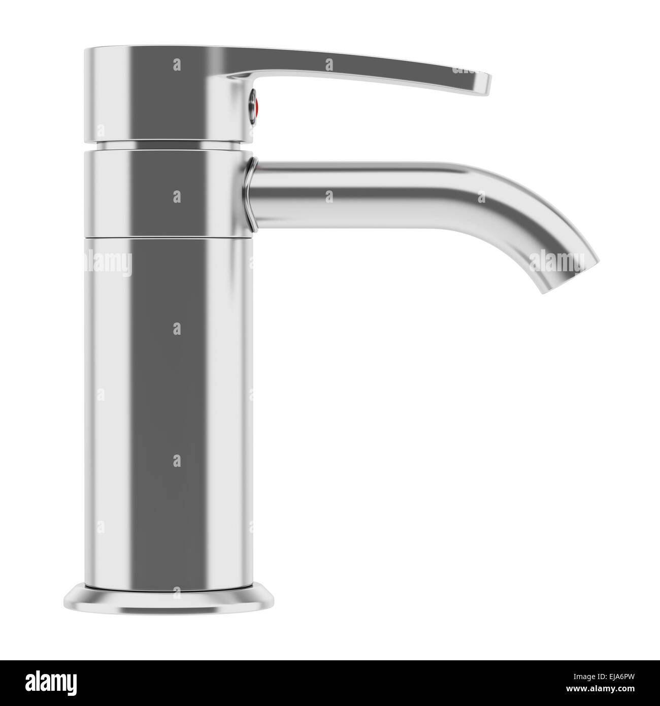 modern chrome faucet isolated on white background Stock Photo - Alamy