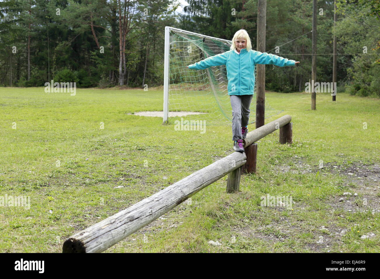 girl in balance Stock Photo - Alamy
