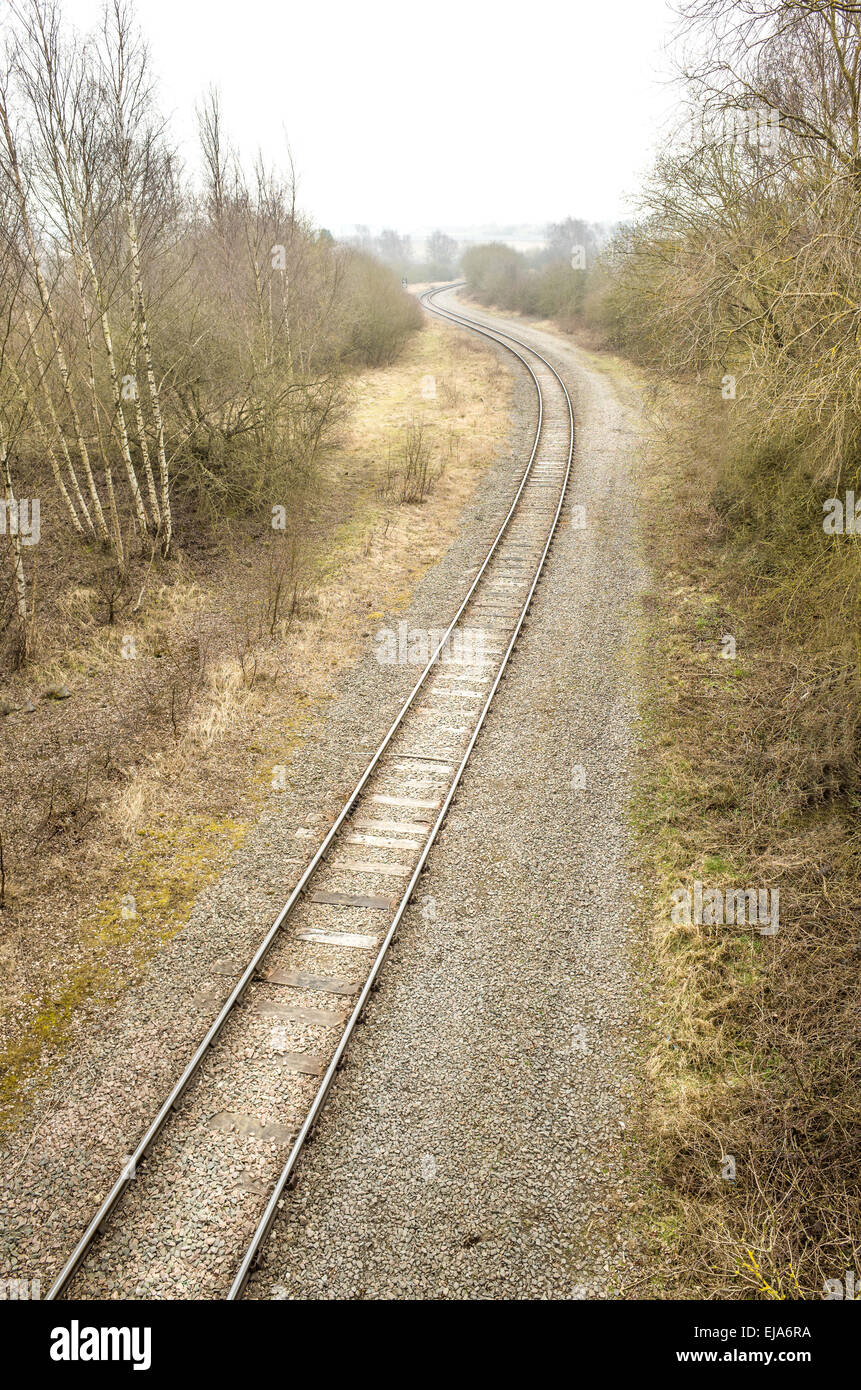 Windy rail track hi-res stock photography and images - Alamy