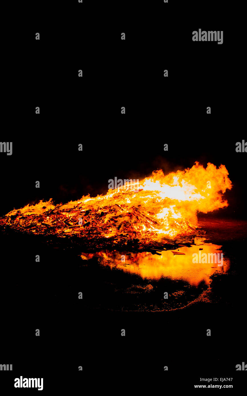 Fire in Iceland Stock Photo - Alamy