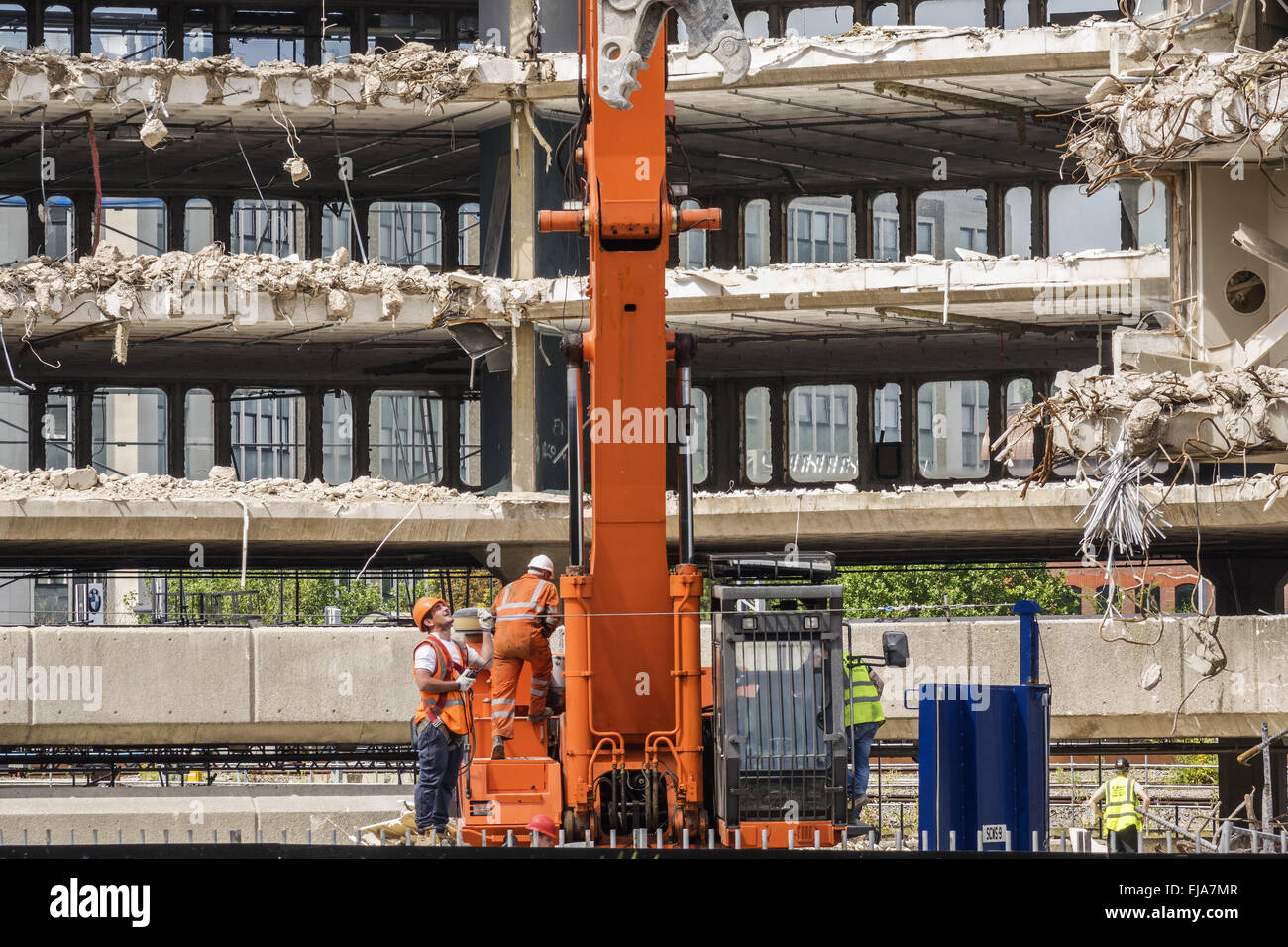 Demolition In Progress High Resolution Stock Photography and Images - Alamy