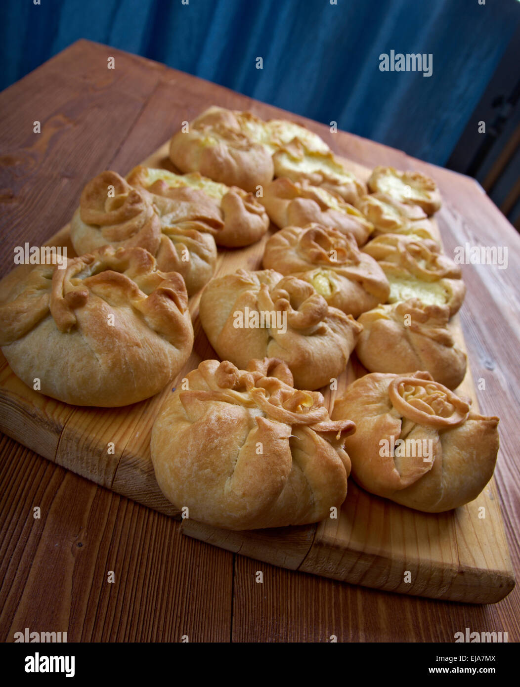 Russian pies with cheese Stock Photo - Alamy
