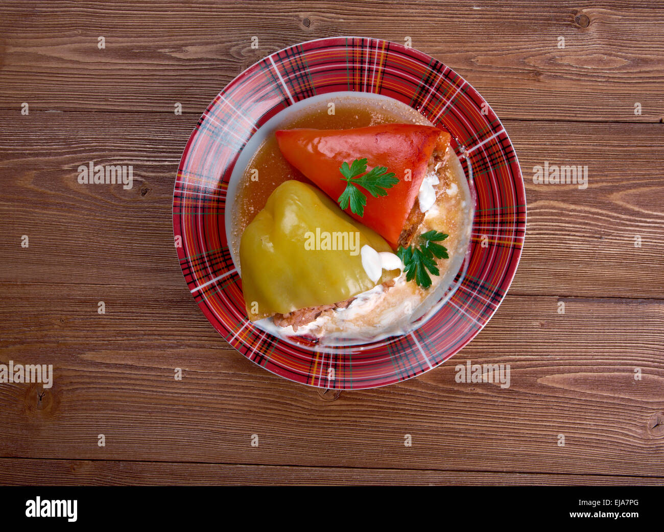 Stuffed paprika with liver hi-res stock photography and images - Alamy