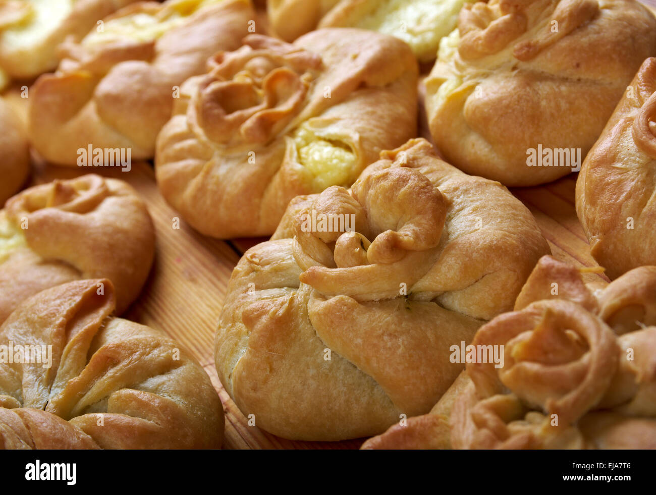 Russian pies with cheese Stock Photo - Alamy