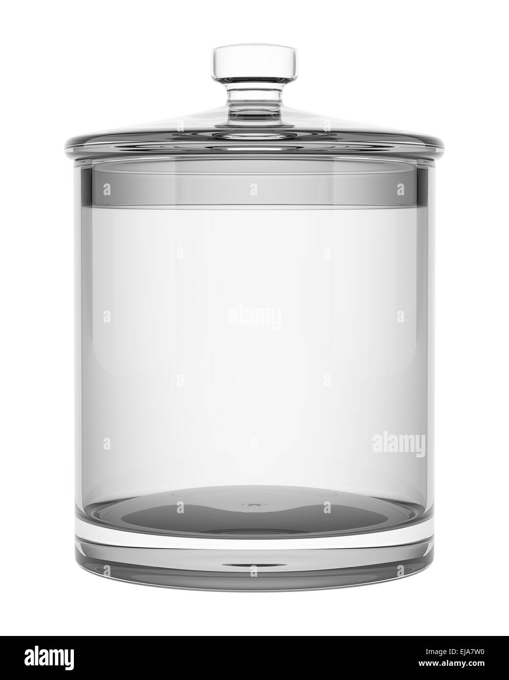 empty glass jar isolated on white background Stock Photo - Alamy
