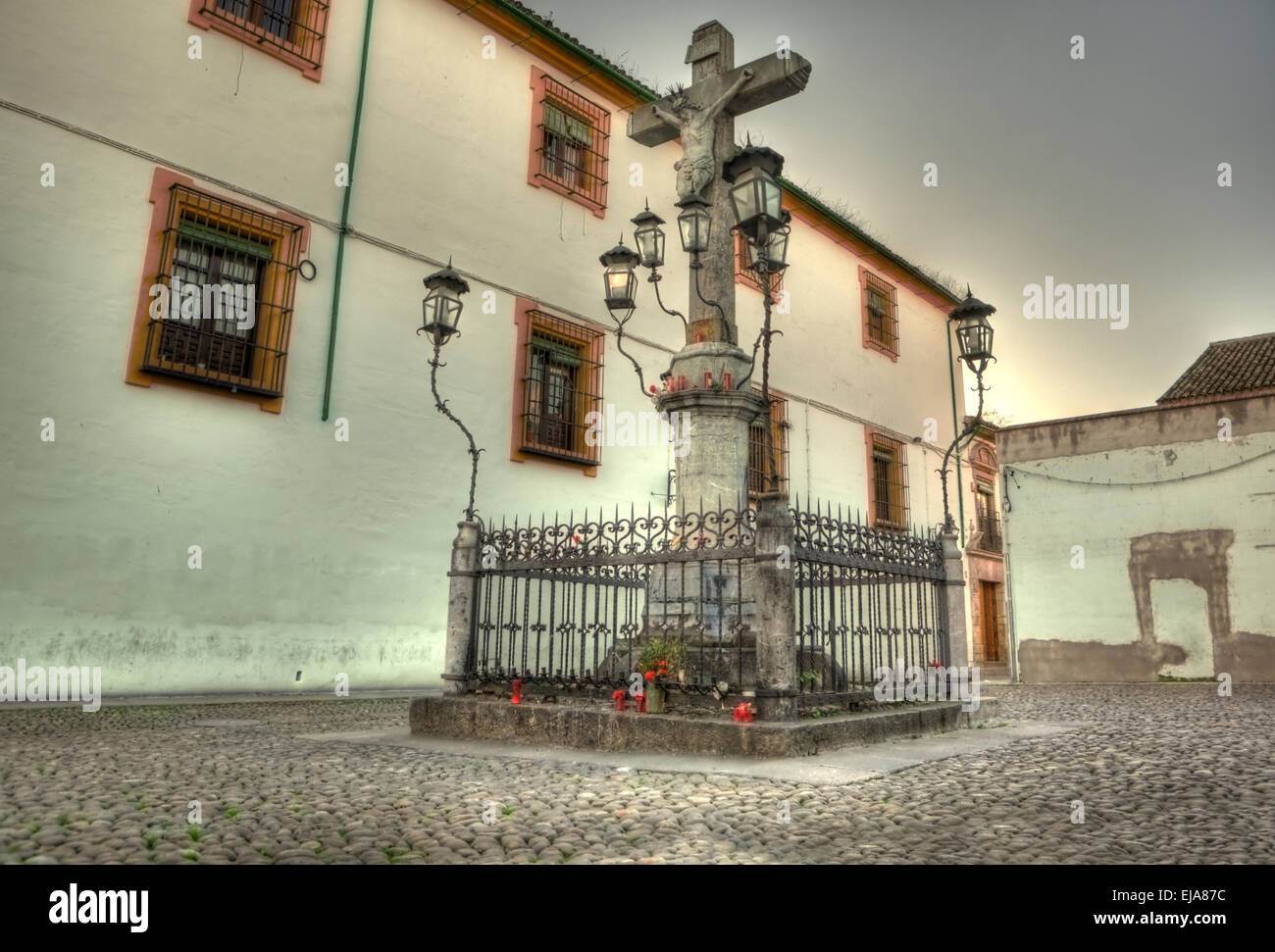 Cross crucifix plaza symbol hi-res stock photography and images - Alamy