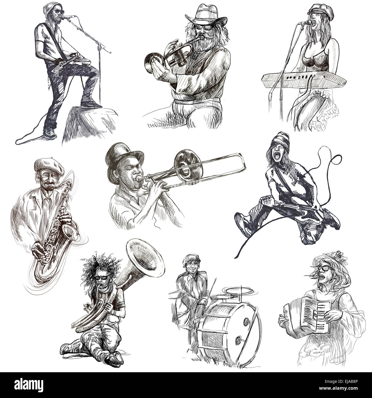 From series: MUSIC and MUSICIANS around the World - Collection of an ...
