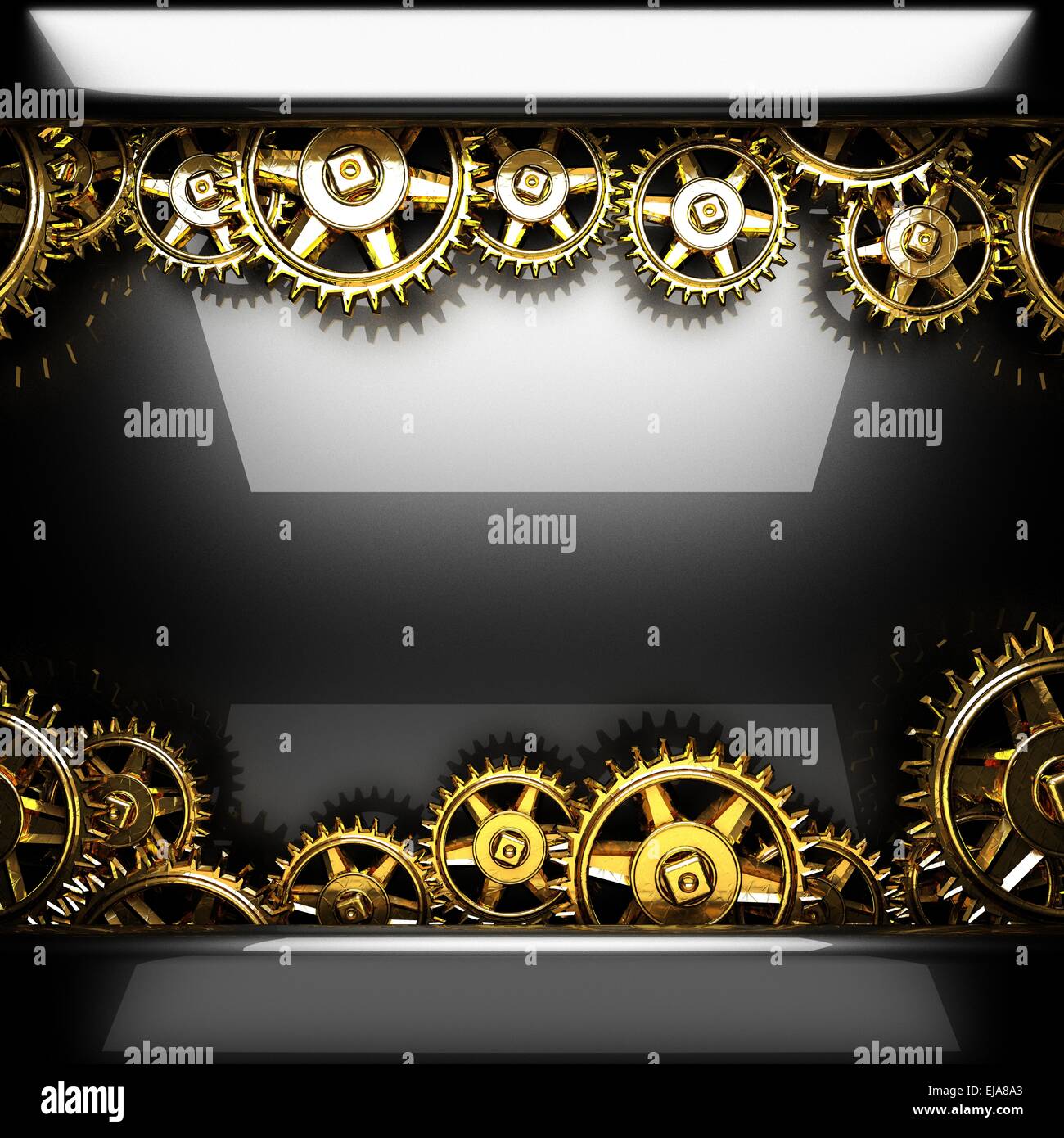 metal polished background with cogwheel gears Stock Photo - Alamy