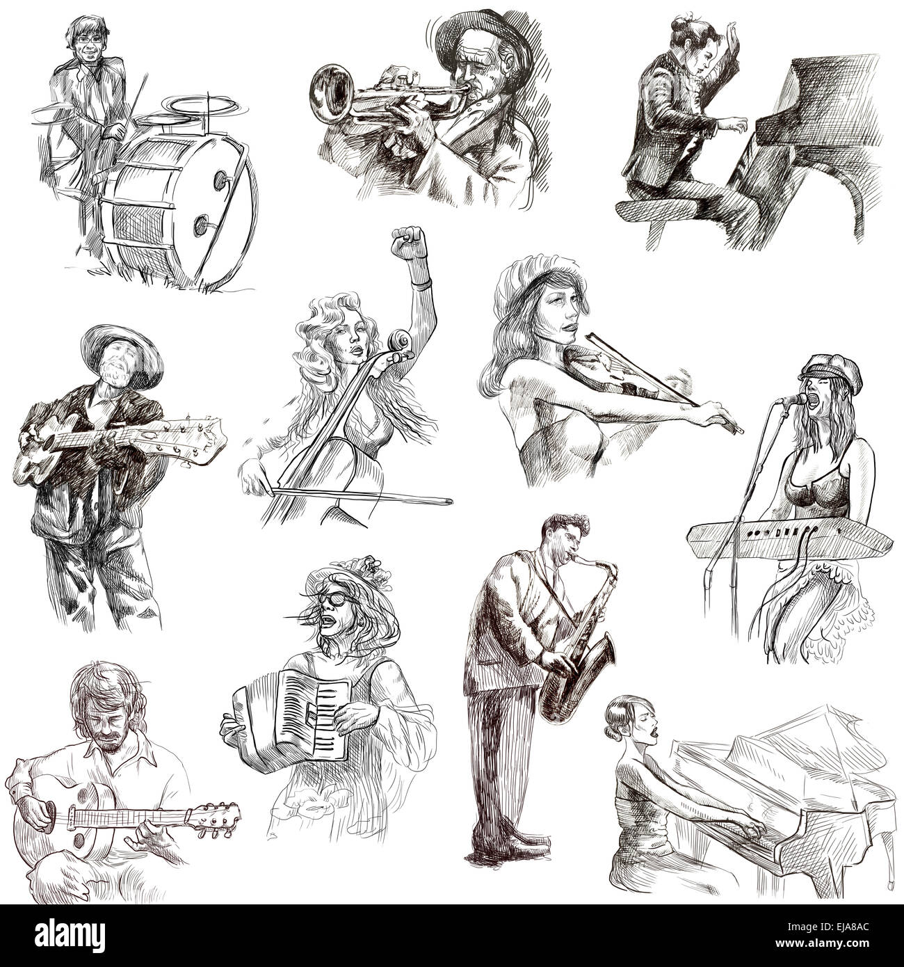 From series: MUSIC and MUSICIANS around the World - Collection of an ...