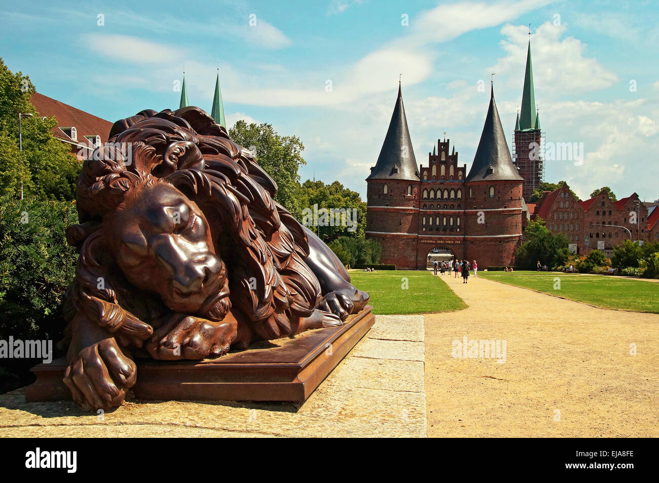 Holsten Gate Lübeck Germany Stock Photo - Alamy