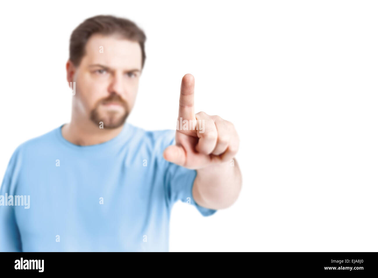 handsome man pointing Stock Photo - Alamy