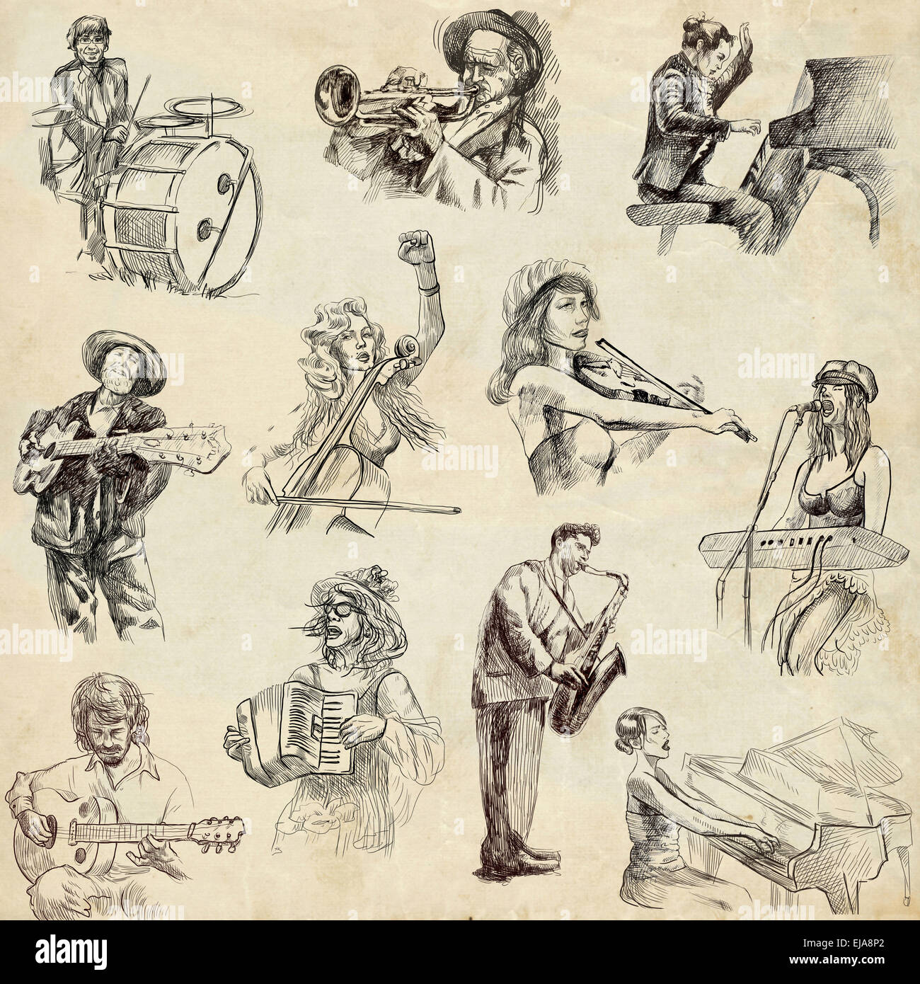 From series: MUSIC and MUSICIANS around the World - Collection of an ...