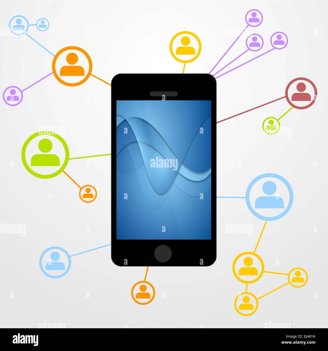 Bright communication background Stock Photo - Alamy