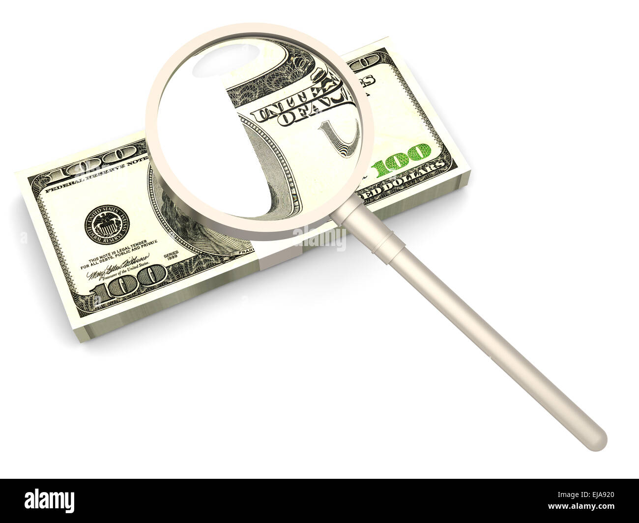 Magnifying glass looking figure Cut Out Stock Images & Pictures - Alamy