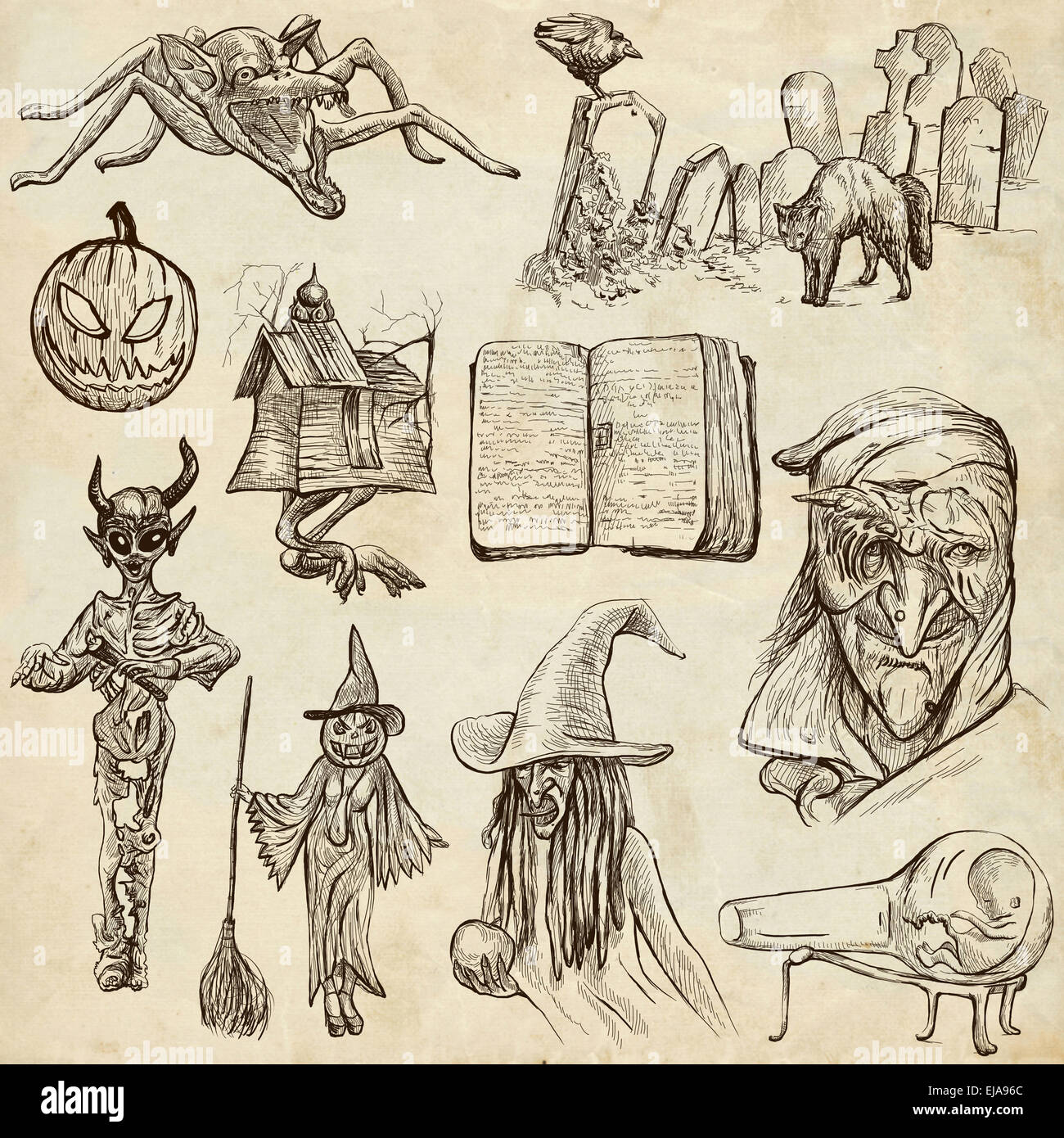 Halloween (Monsters, Magic and Fairy Tales) - Collection (no.6) of an ...