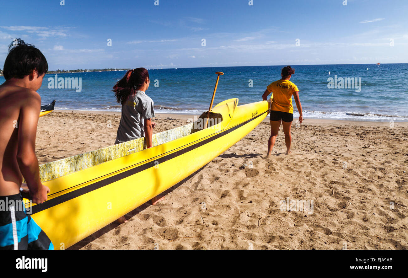 Hawaiian Outrigger Canoe Maui High Resolution Stock Photography and ...