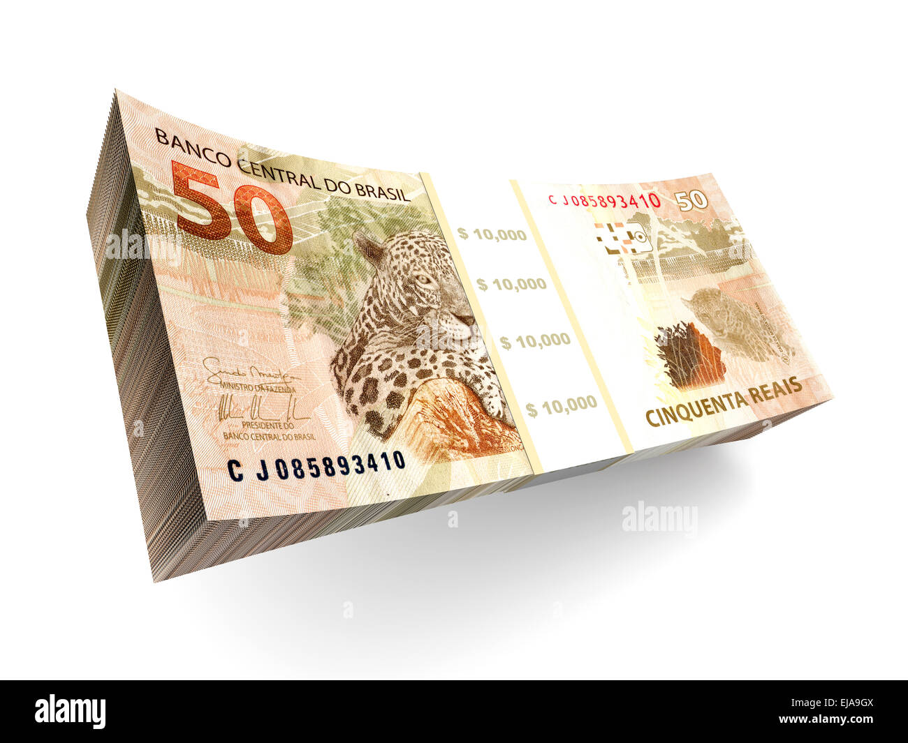 Brazilian Real bills Stock Photo - Alamy