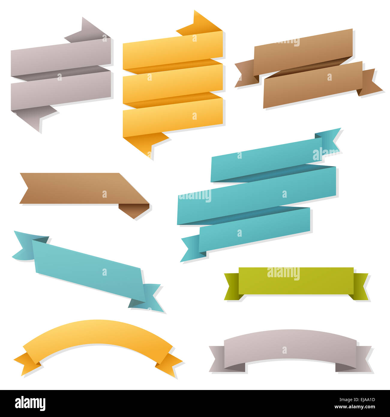 Web Ribbons Set Stock Photo - Alamy