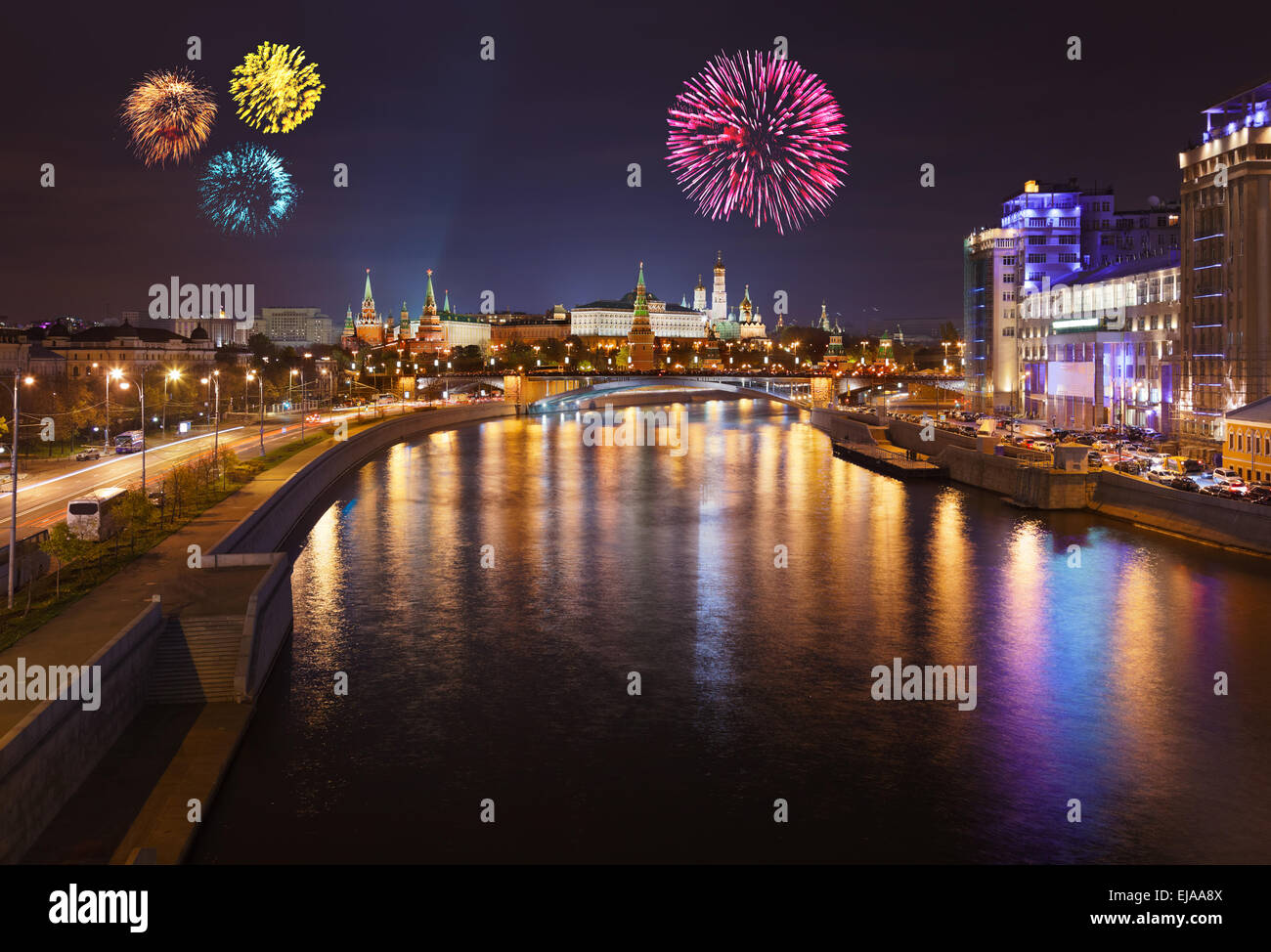 Fireworks festival in moscow hi-res stock photography and images - Alamy