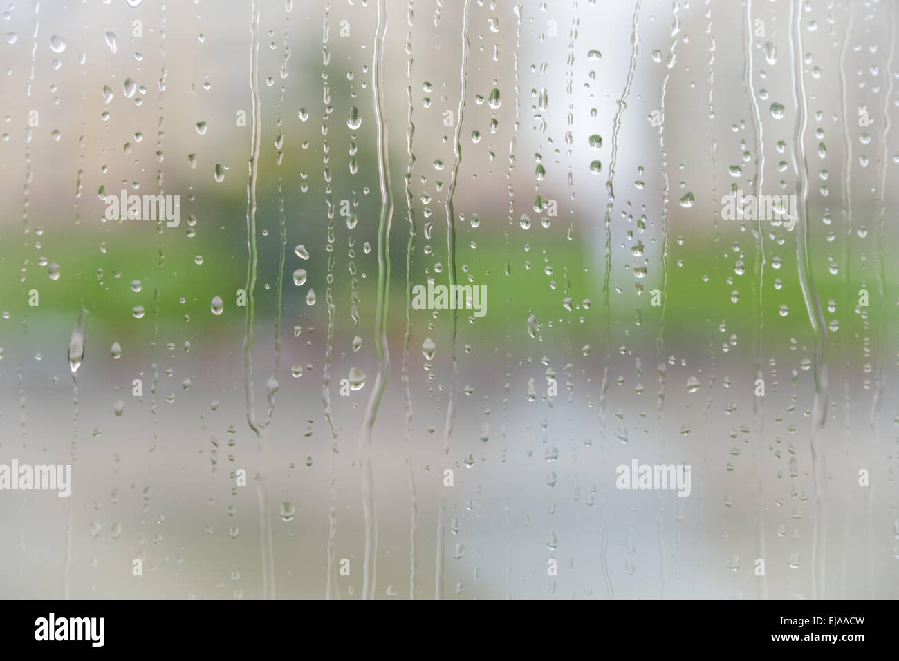 rain on the glass Stock Photo - Alamy
