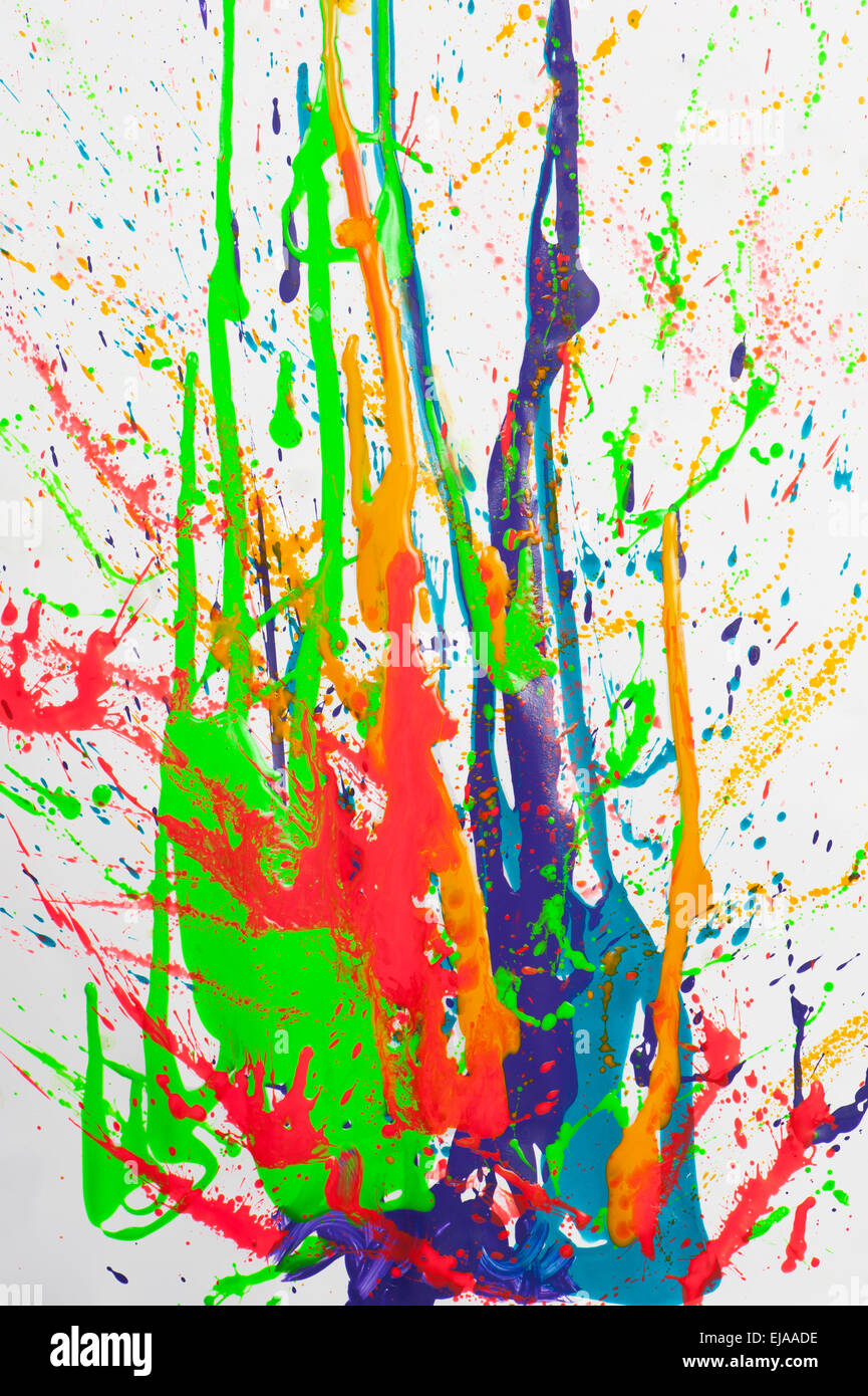 Bright blue paint splat graffiti hi-res stock photography and images ...