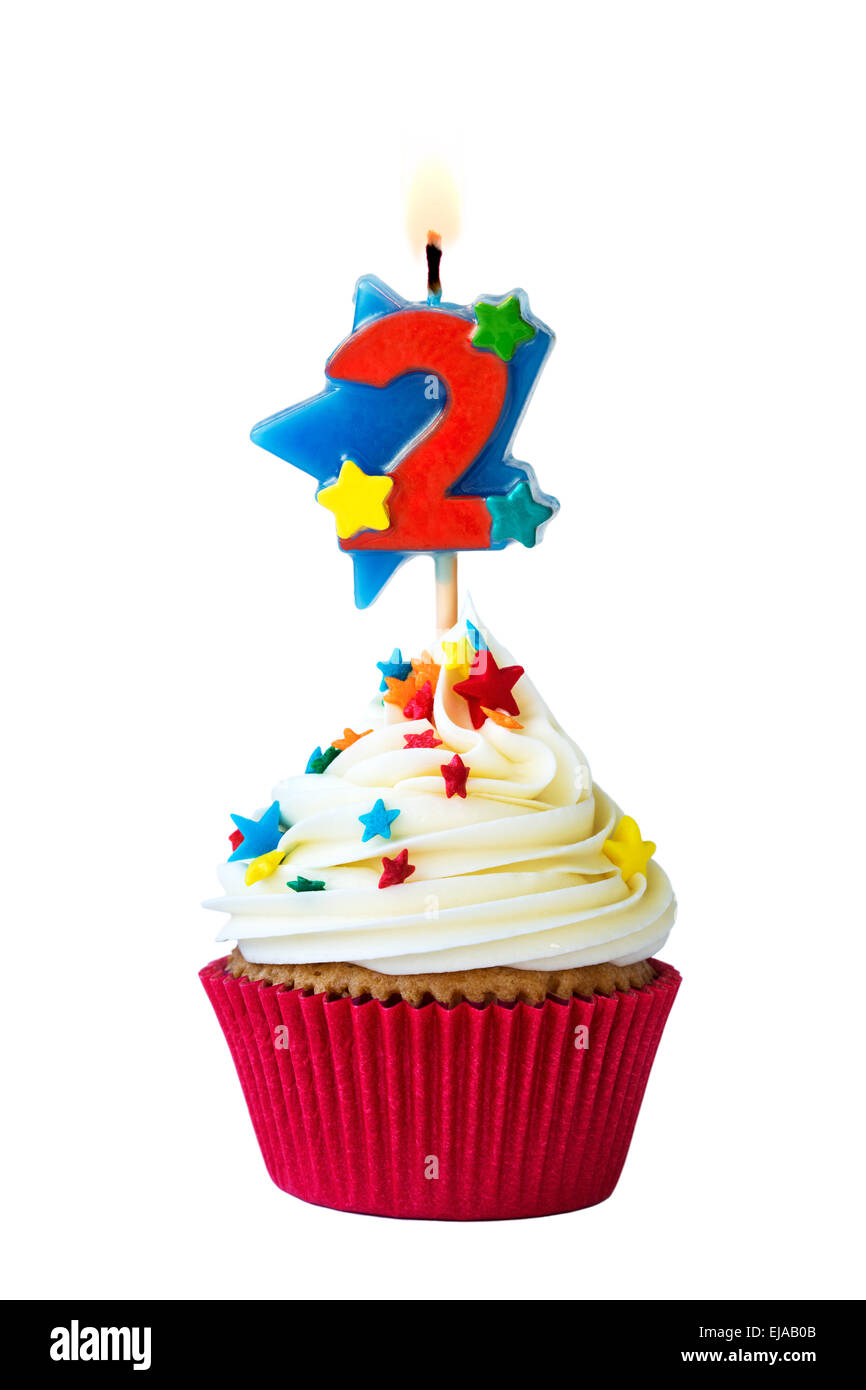 Birthday cake with candles cut out hi-res stock photography and images ...