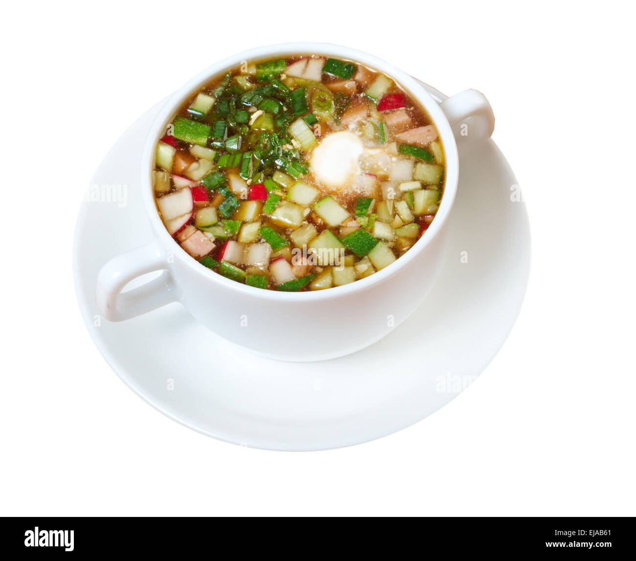 Food traditional cold soup Cut Out Stock Images & Pictures - Alamy