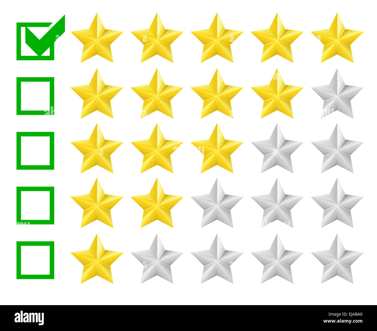 Rating stars hi-res stock photography and images - Alamy