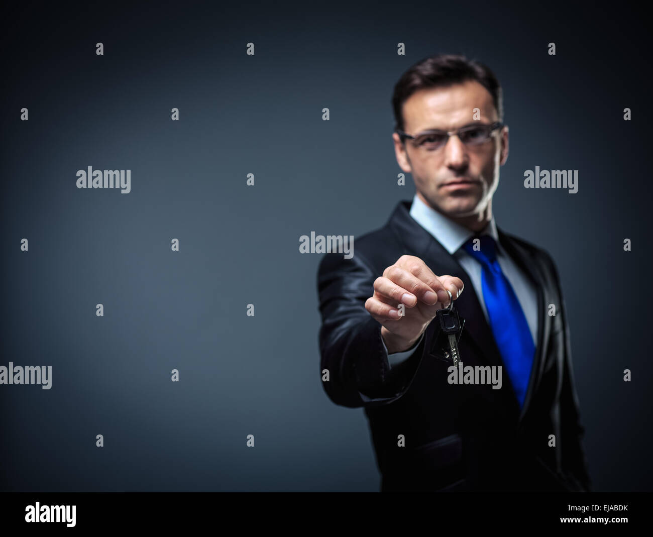 Man with keys Stock Photo - Alamy