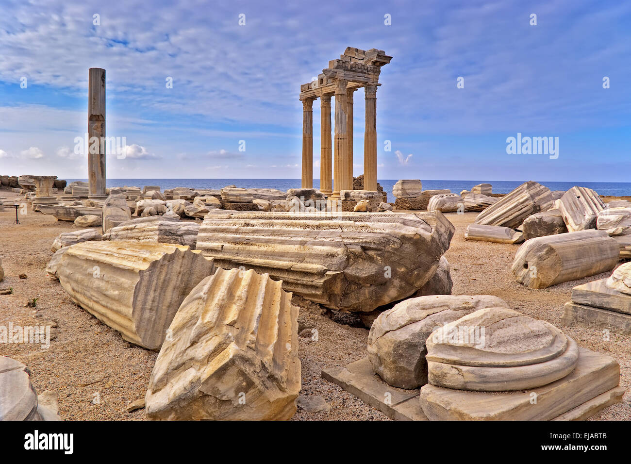 Turkey Side Temple Of Apollo Stock Photo - Alamy