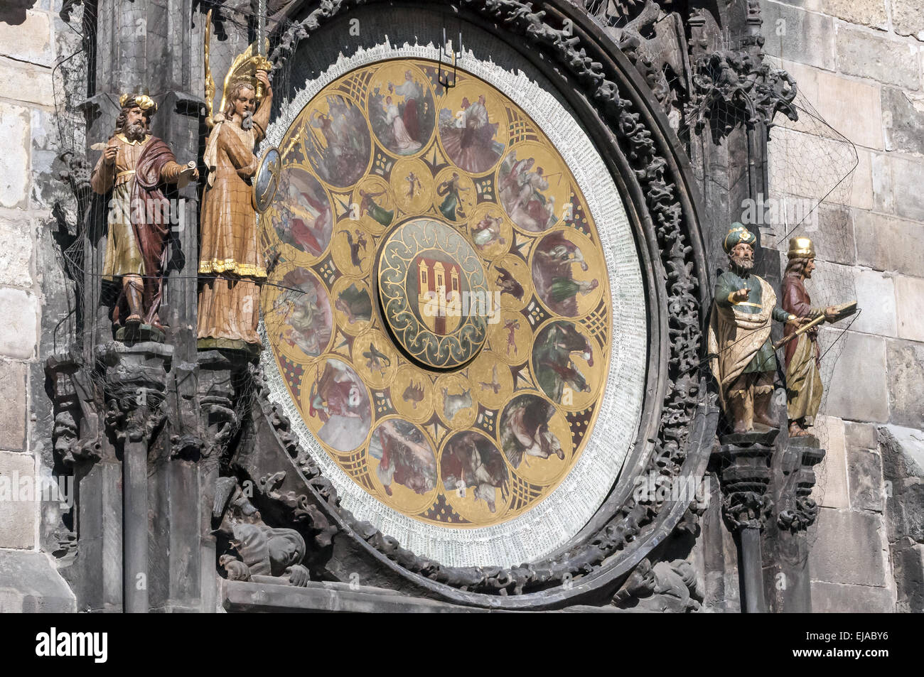 Astronomical clock calendar Stock Photo - Alamy