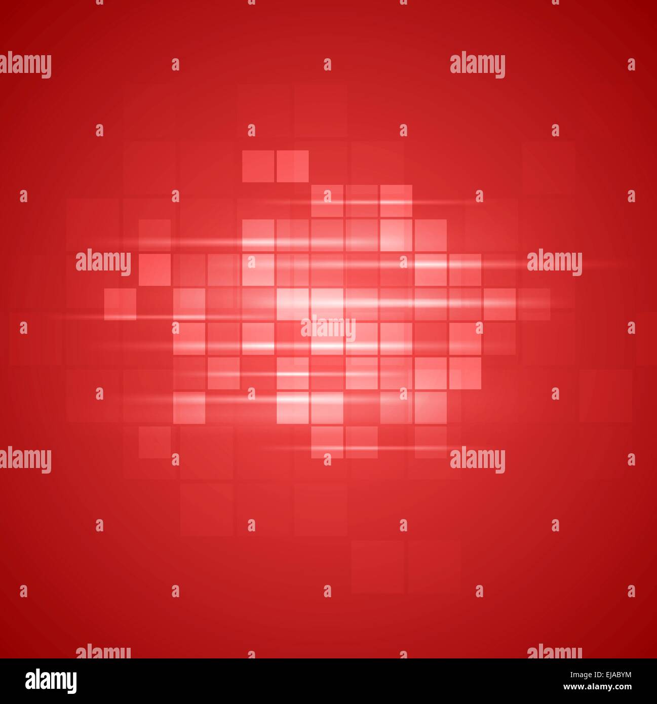 Red technical squares background Stock Photo - Alamy