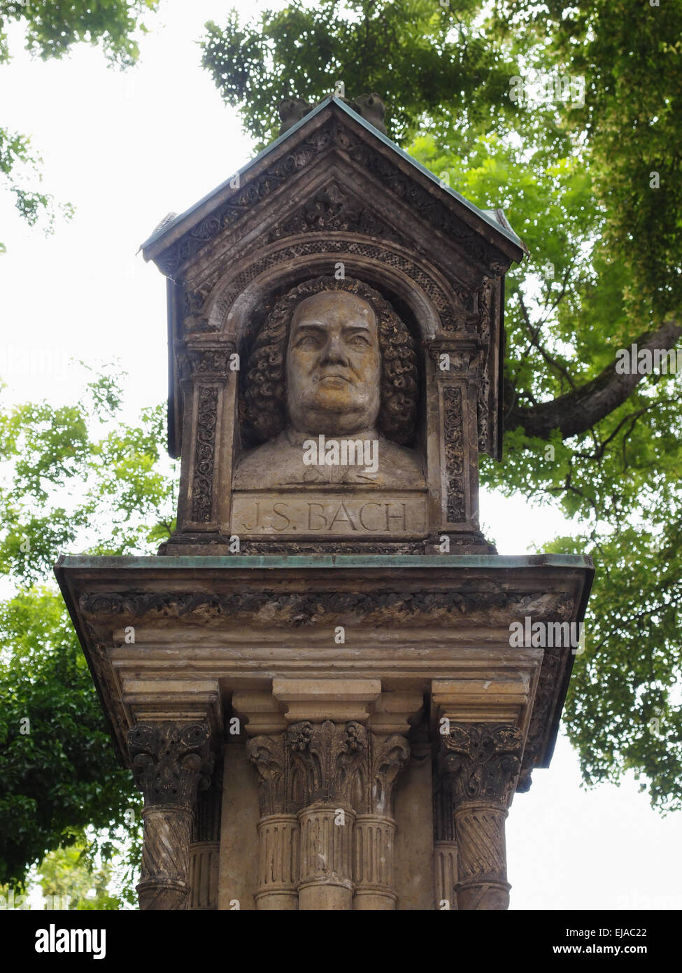 Altes Bach Denkmal Stock Photo - Alamy