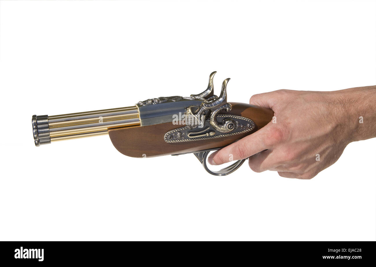Vintage old musket hand gun hi-res stock photography and images - Alamy