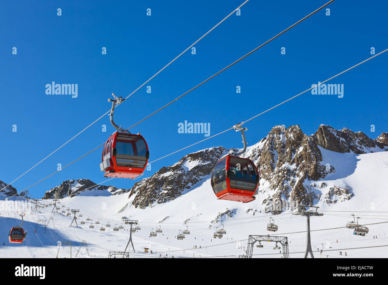 Mountains ski resort - Innsbruck Austria Stock Photo - Alamy