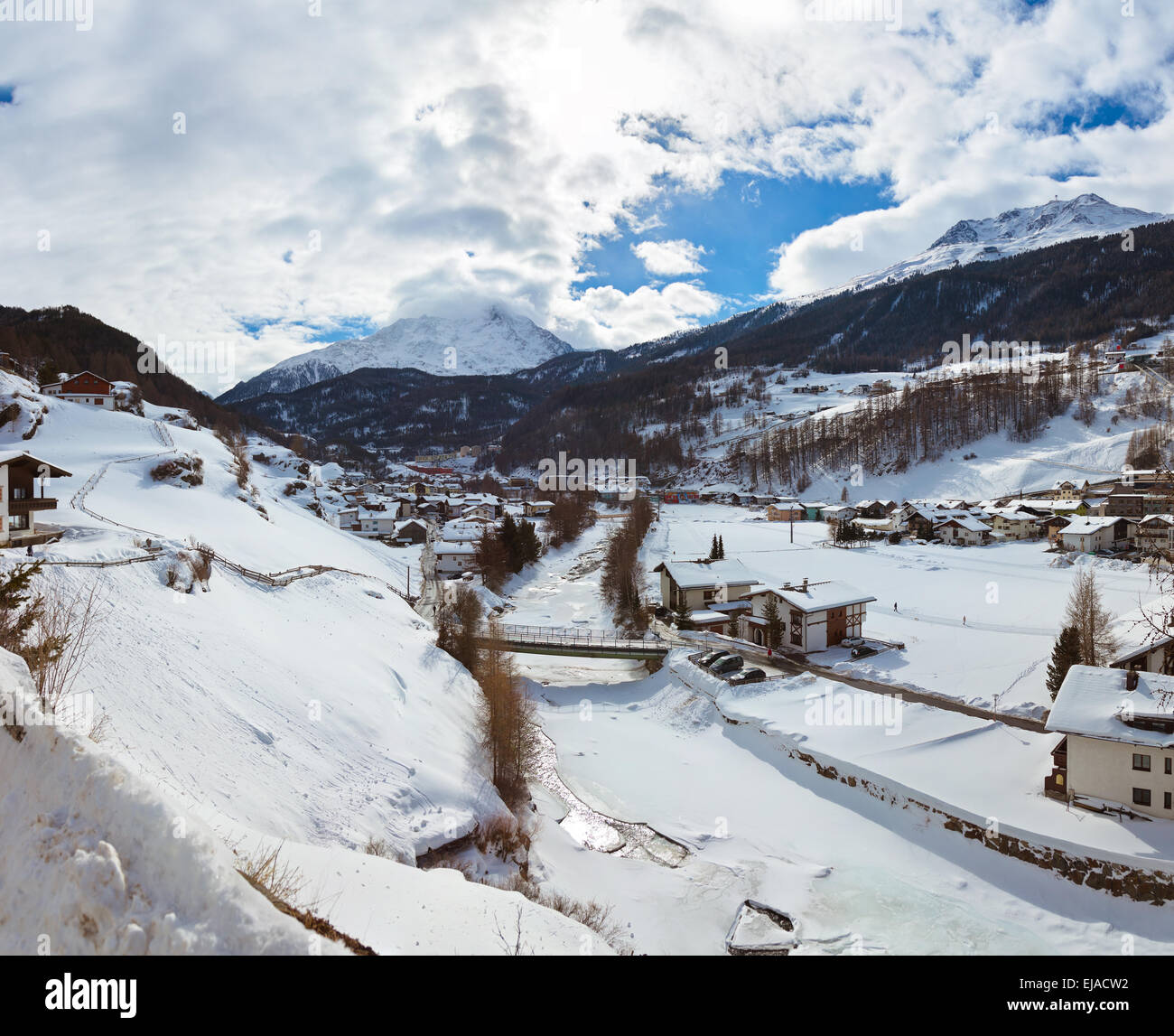 Solden town austria winter hi-res stock photography and images - Alamy