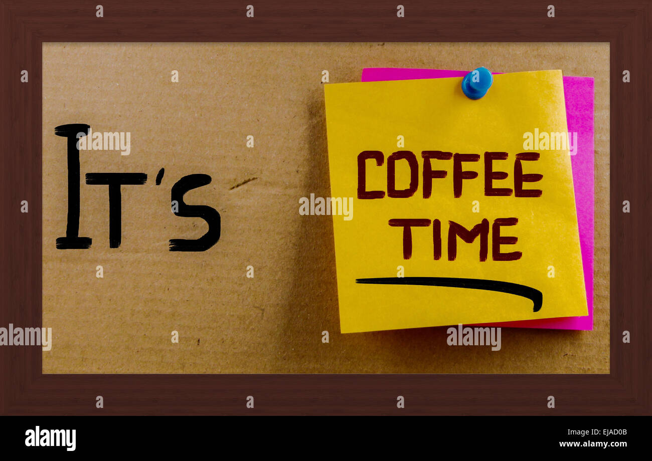 Coffee Time Concept Stock Photo - Alamy