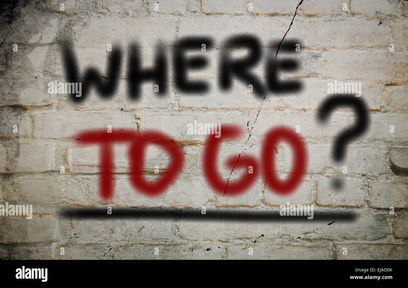 Where To Go Concept Stock Photo - Alamy