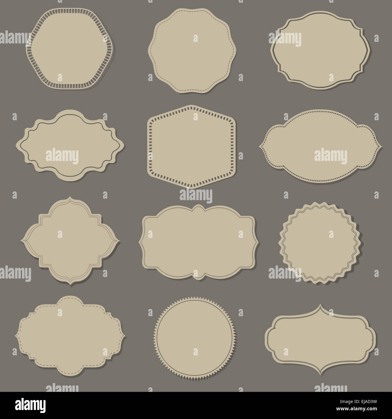 Label Big Set Stock Photo - Alamy